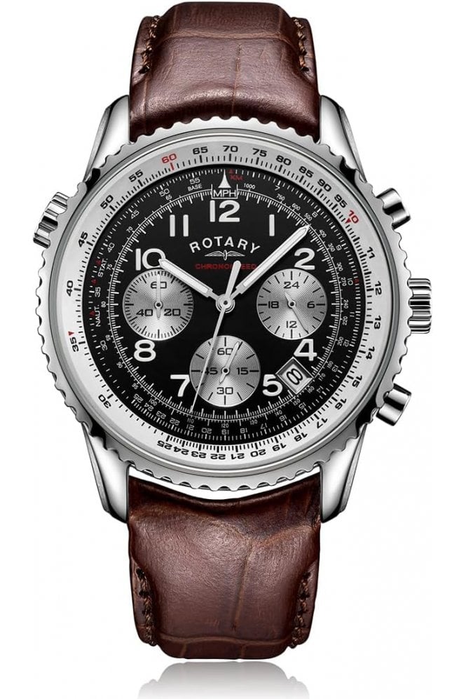 Rotary Gents Chronograph Aquaspeed Pilot Watch GS03351/19 - www ...